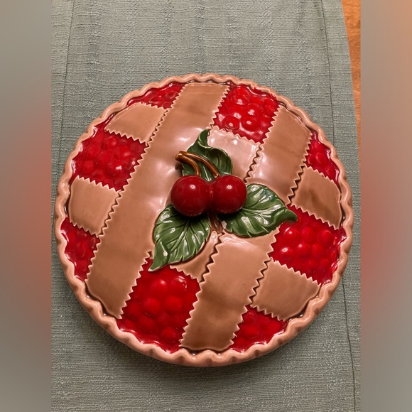 Kitchen | Vintage Ceramic Cherry Pie Dish Made In Japan | Poshmark